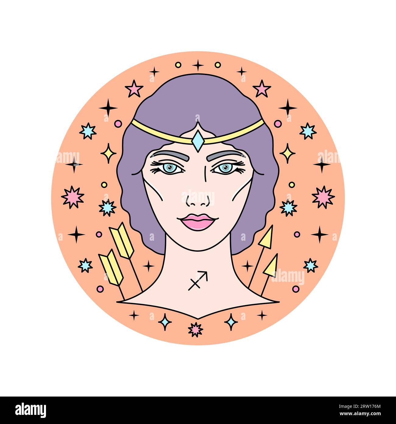 Sagittarius zodiac sign Stock Vector Image & Art - Alamy