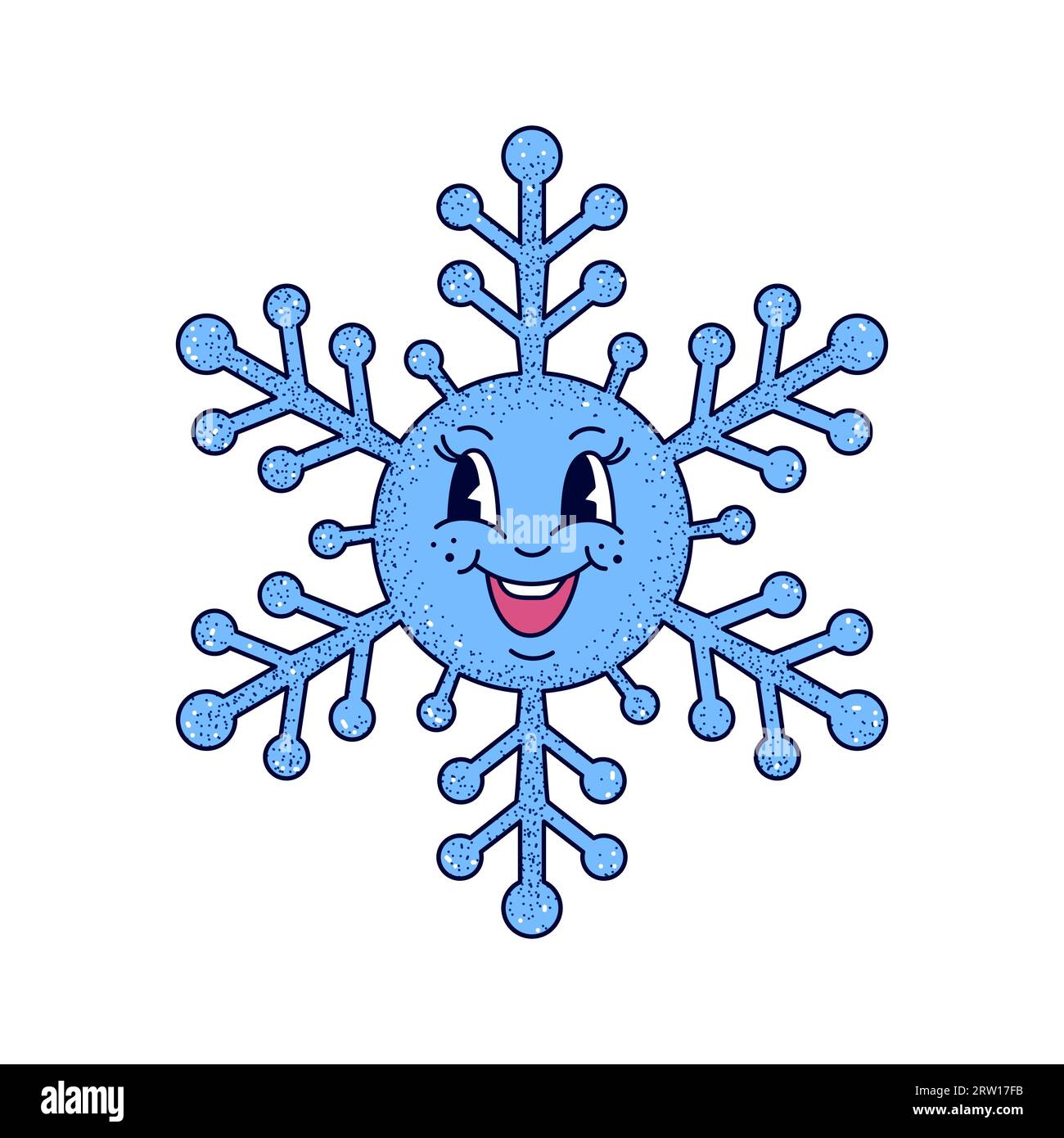 Snowflake icon colorful flat Stock Vector Images - Alamy