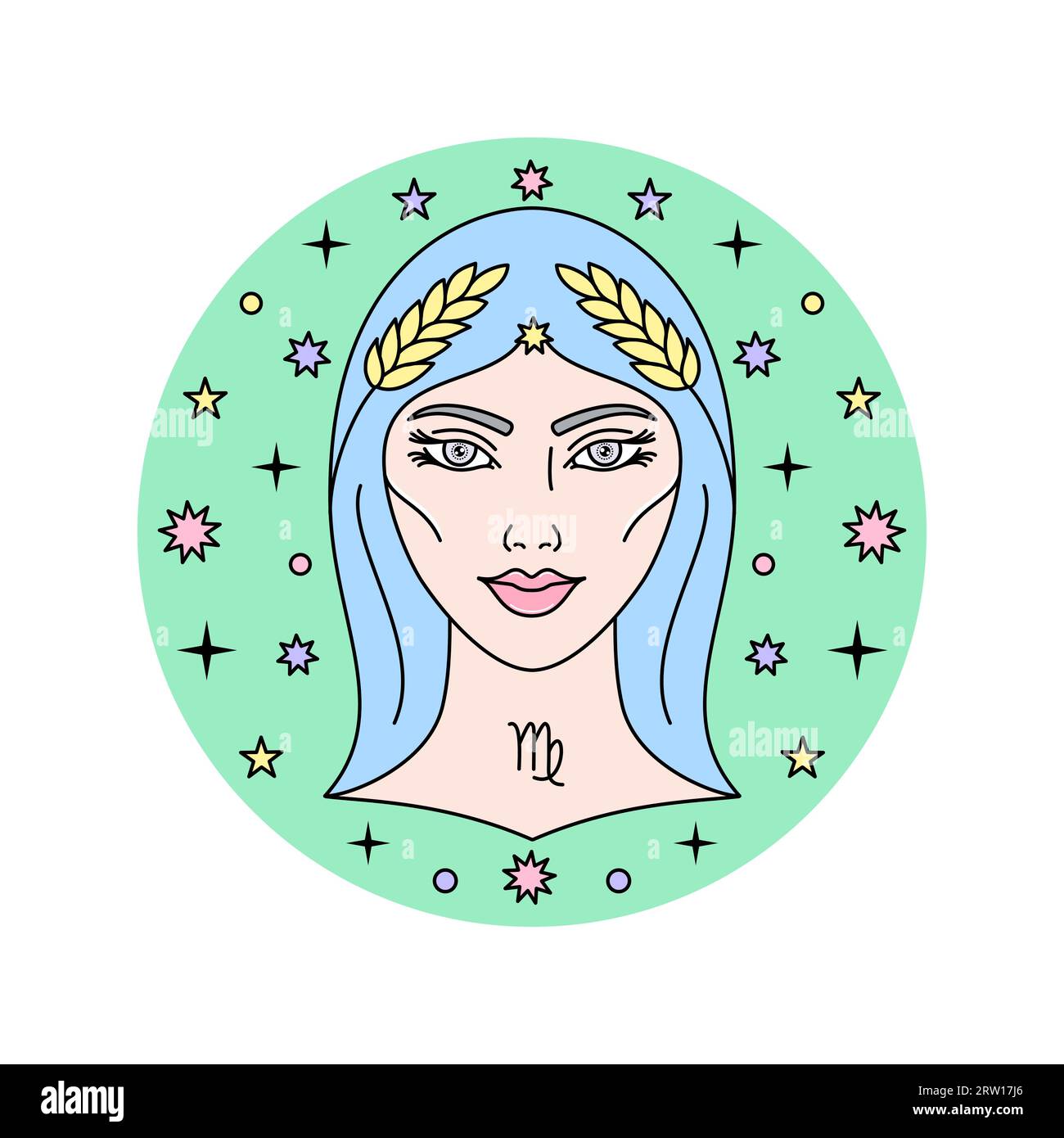 Virgo zodiac hi-res stock photography and images - Alamy