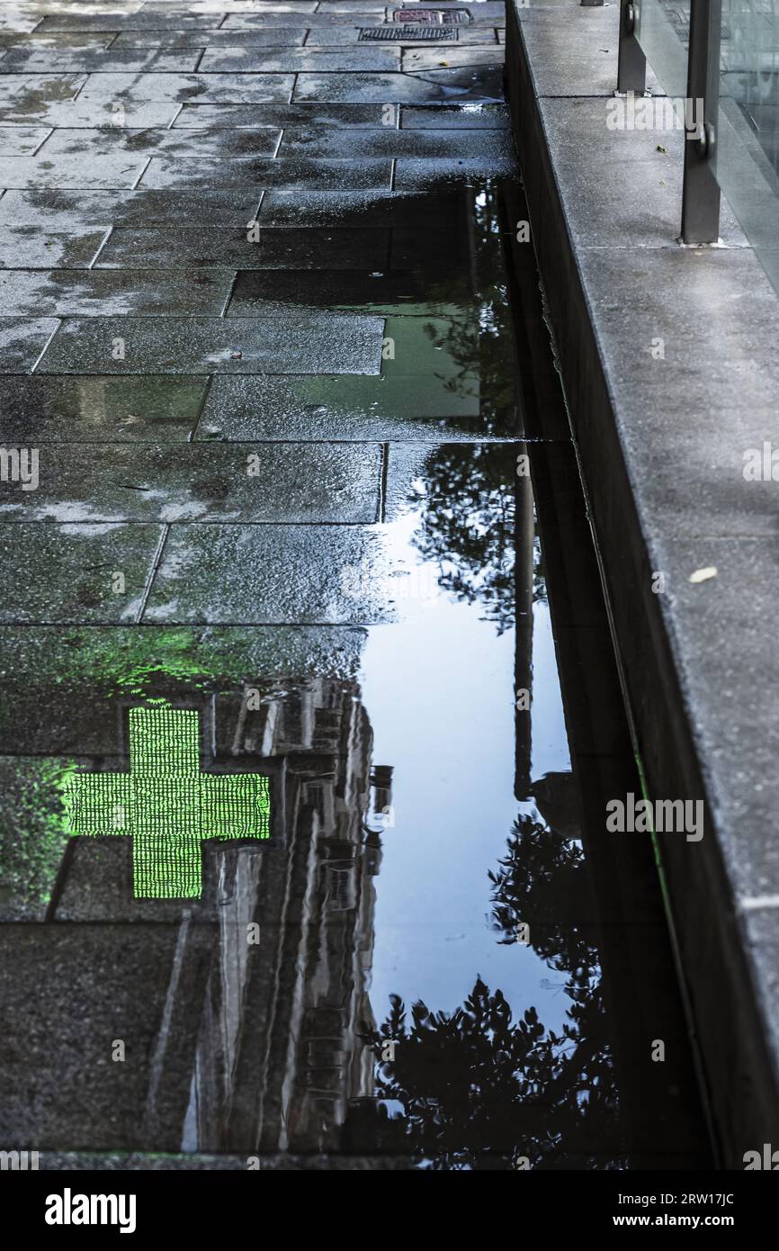 Puddle on the ground hi-res stock photography and images - Alamy