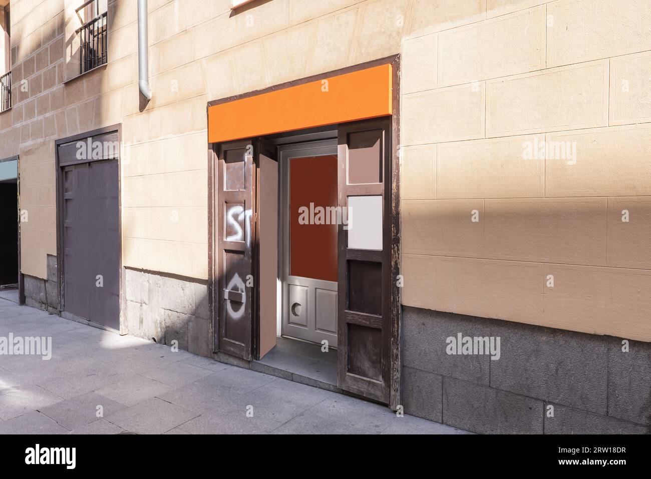 A small commercial premises in a vintage building at street level with ...