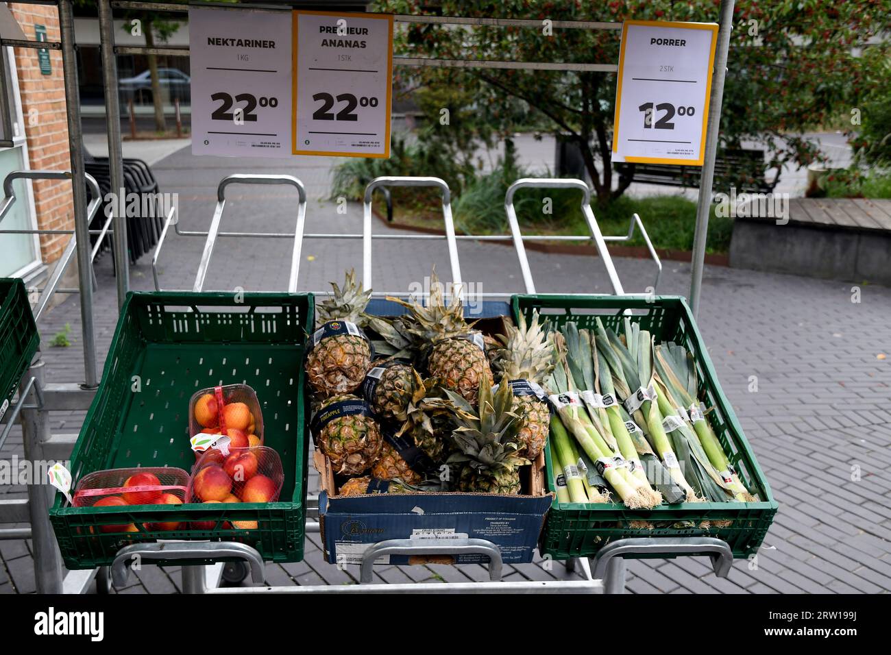 Copenhagen/Denmark /16 September 2023/Netto grocery Kastrup in danish ...