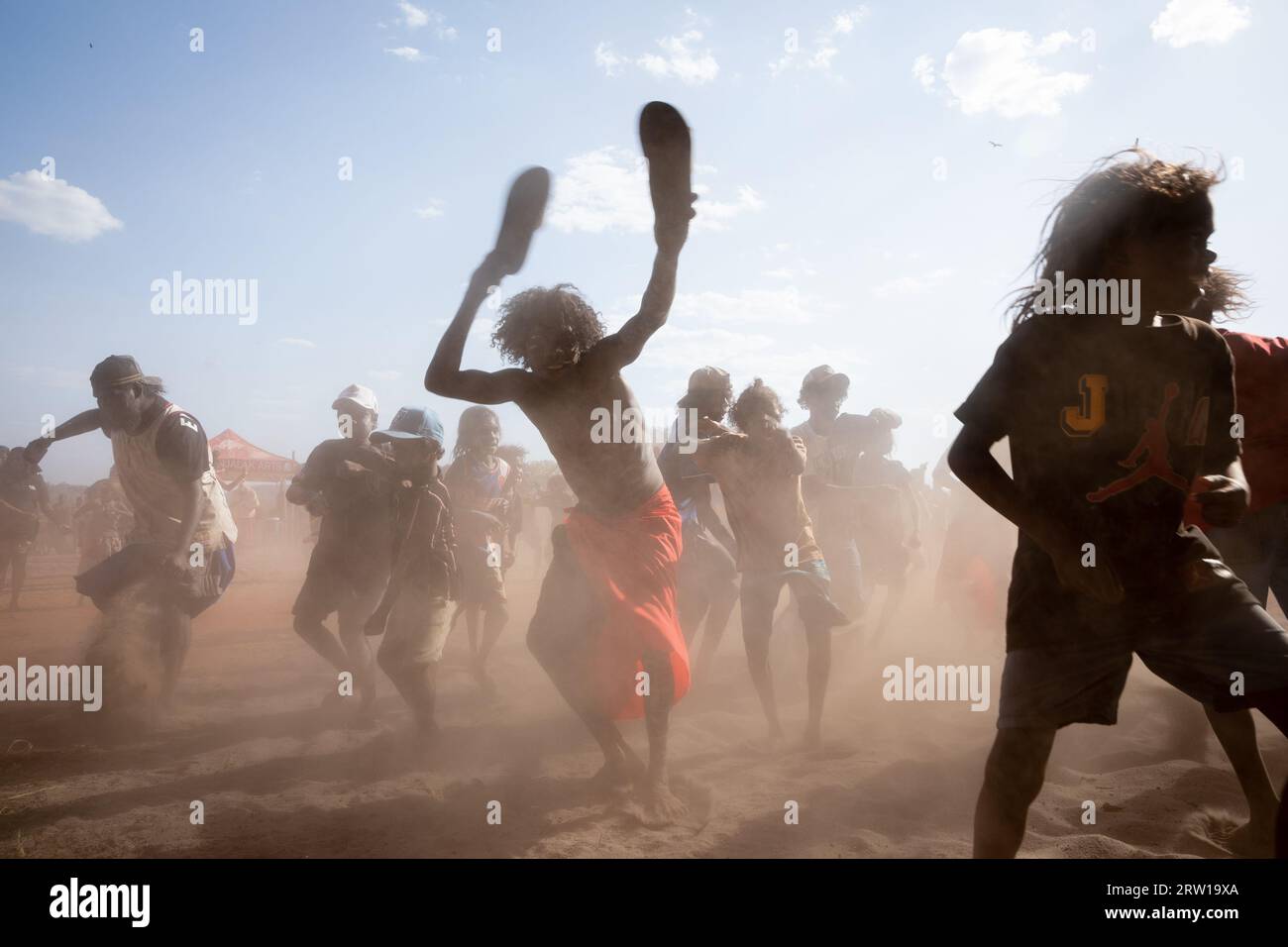 Gunbalanya, Australia. 16th Sep, 2023. Dance performers during the ...