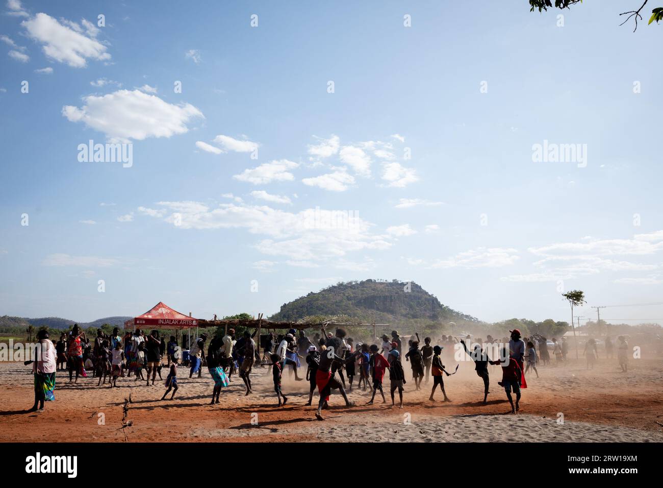 Gunbalanya, Australia. 16th Sep, 2023. Dance performers during the ...