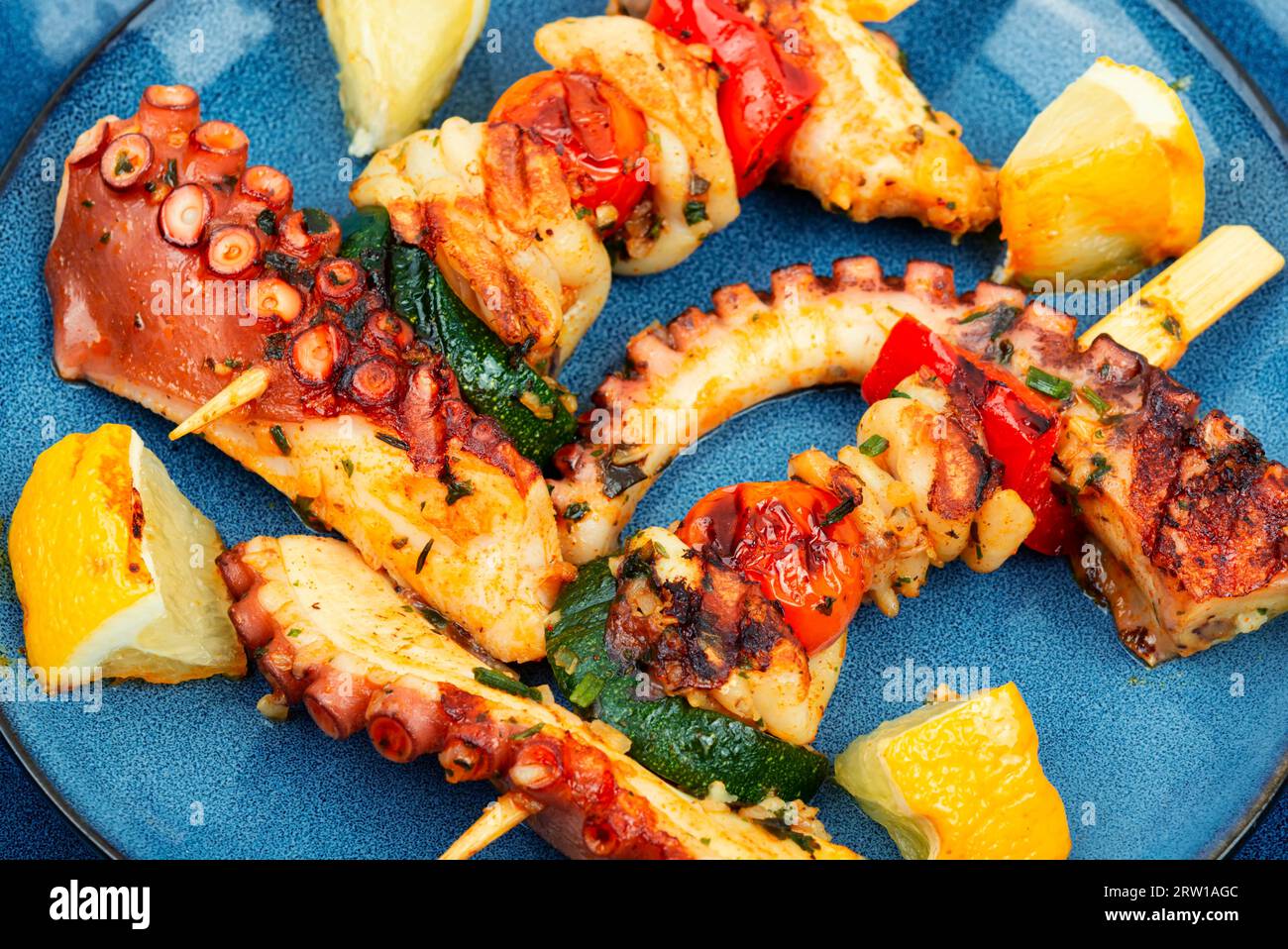 Squid kebab hi-res stock photography and images - Alamy