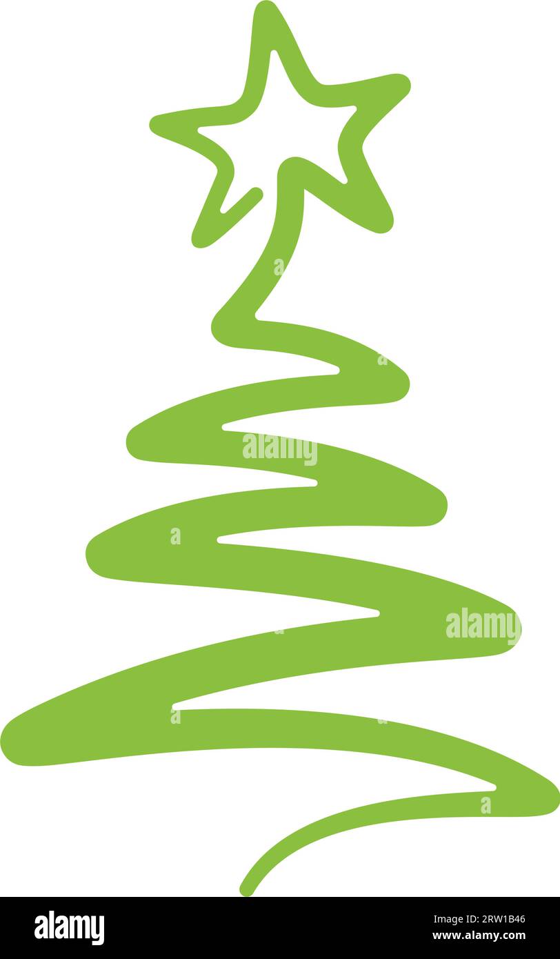 Christmas tree. Icon Stock Vector Image & Art - Alamy