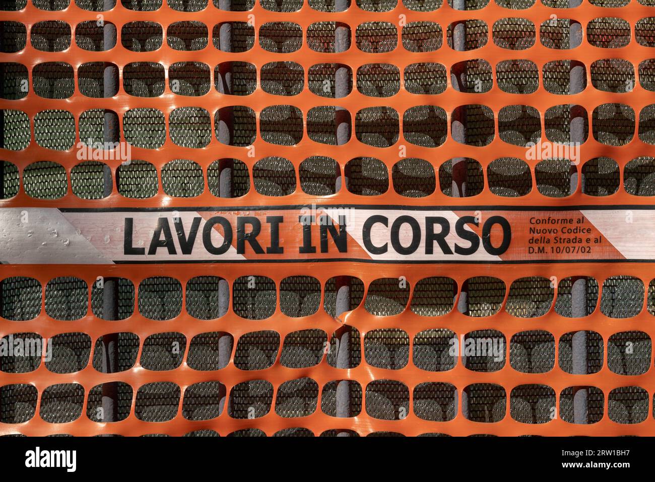 orange network work in progress, building with scaffolding on the ...