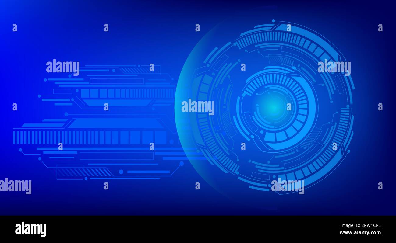 Futuristic Abstract Blue Background Wallpaper template Stock Vector ...