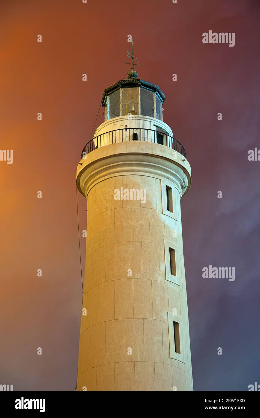 The lighthouse of Alexandroupolis in northern Greece during the ...