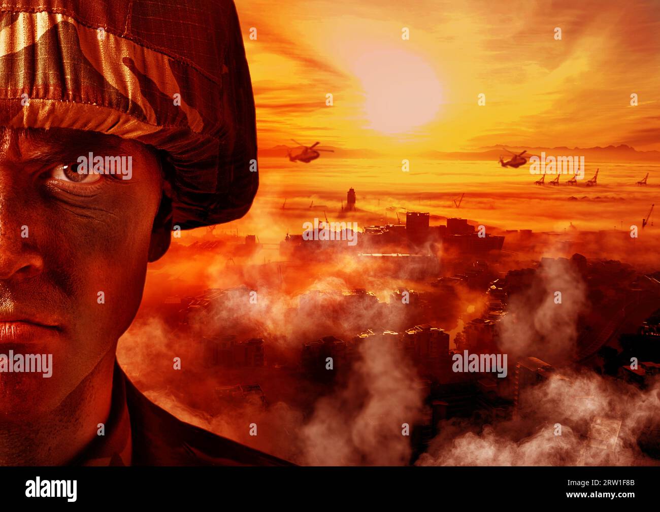 Army soldier face hi-res stock photography and images - Alamy