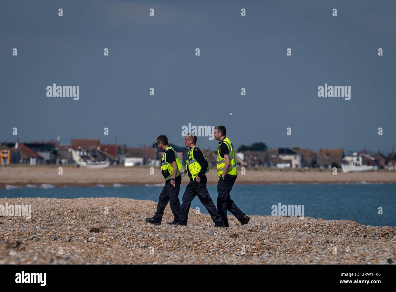 Dungeness, Kent, UK. 15th September 2023. Border Force officers ...