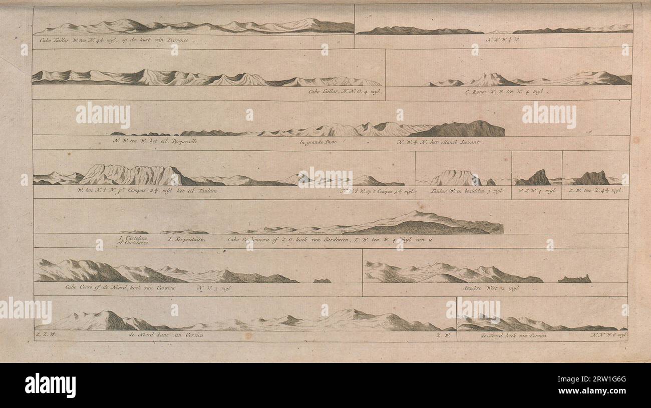 De nieuwe groote ligtende Zee-Fakkel..., 1738 Stock Photo - Alamy