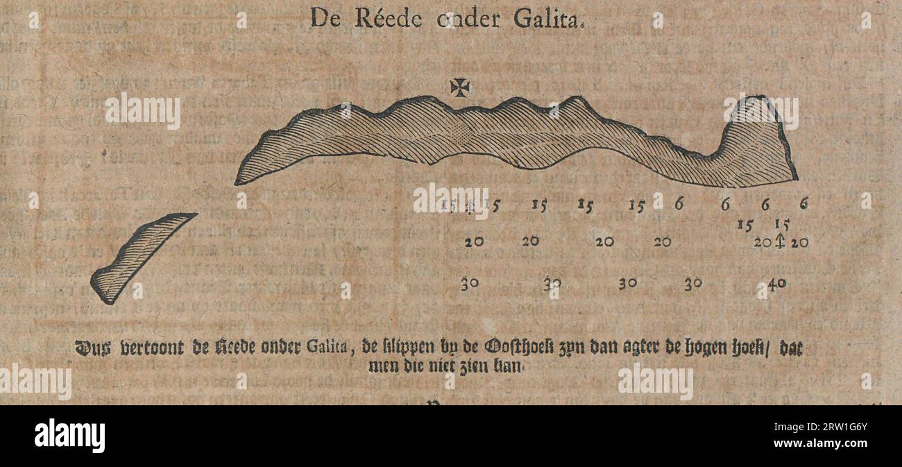 De nieuwe groote ligtende Zee-Fakkel..., 1738 Stock Photo - Alamy