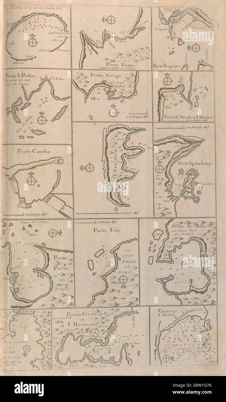 De nieuwe groote ligtende Zee-Fakkel..., 1738 Stock Photo - Alamy
