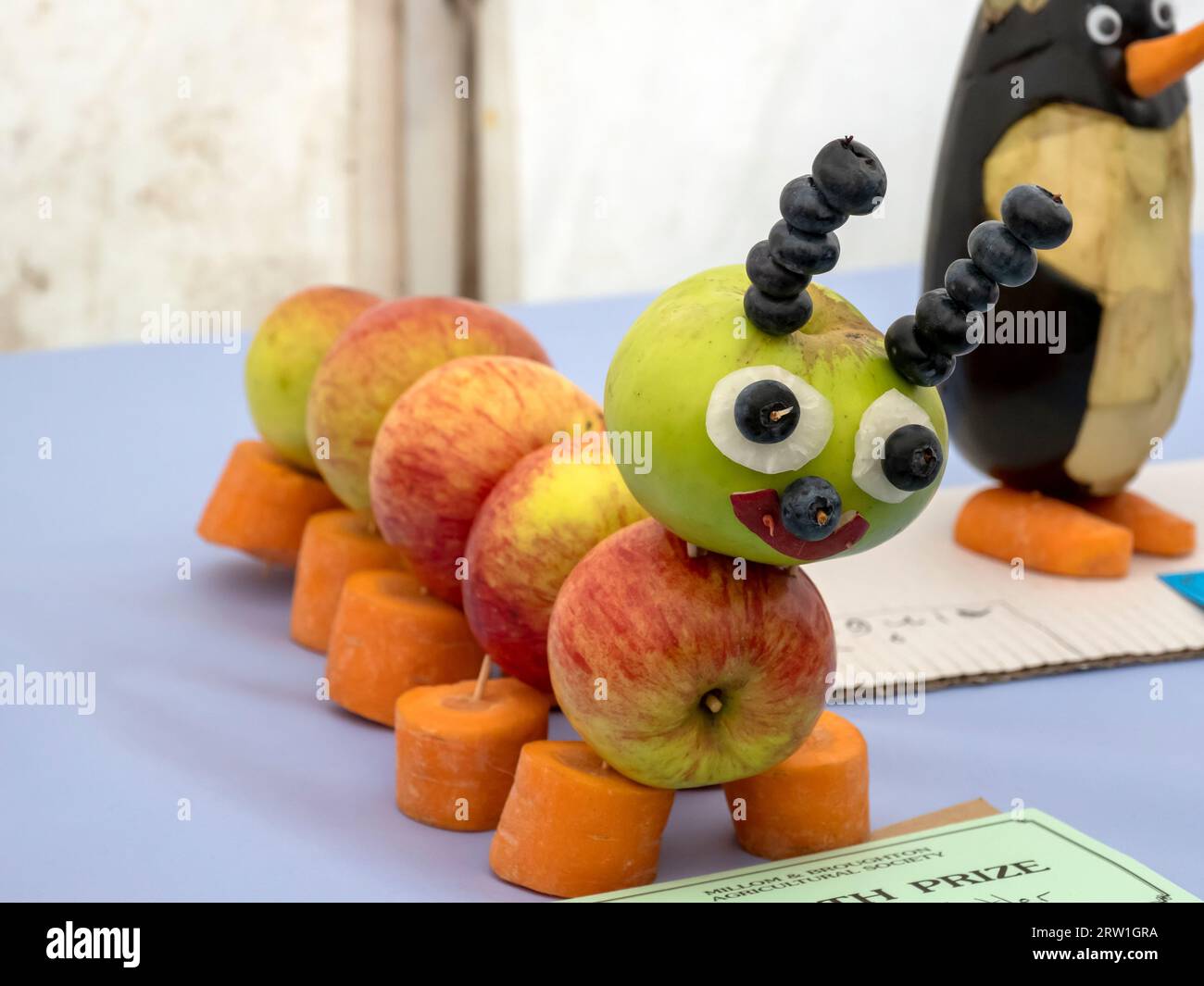 A vegetable character competition at the Broughton in Furness anual ...