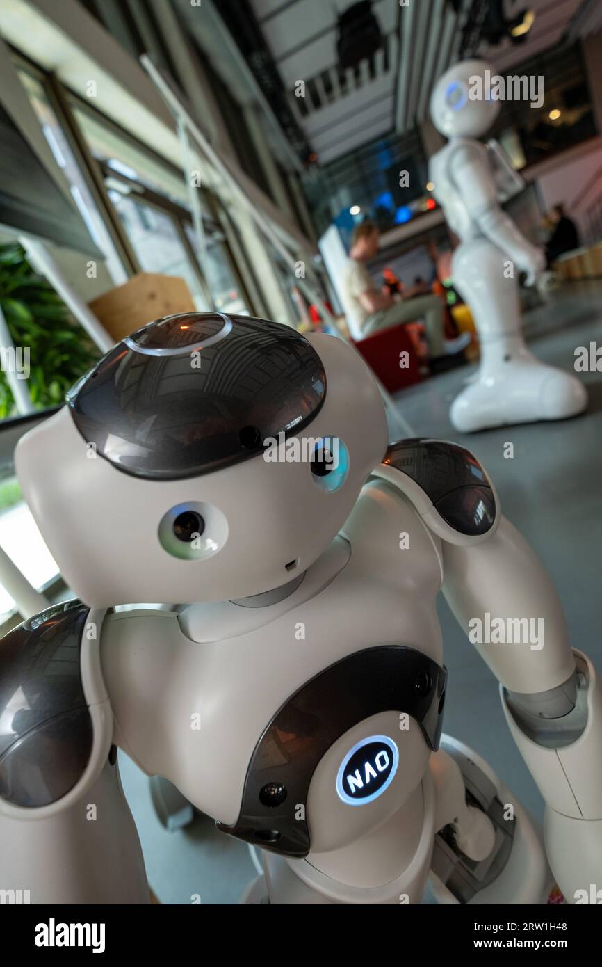 27.06.2023, Germany, Bremen, Bremen - AI-equipped robots in the ...