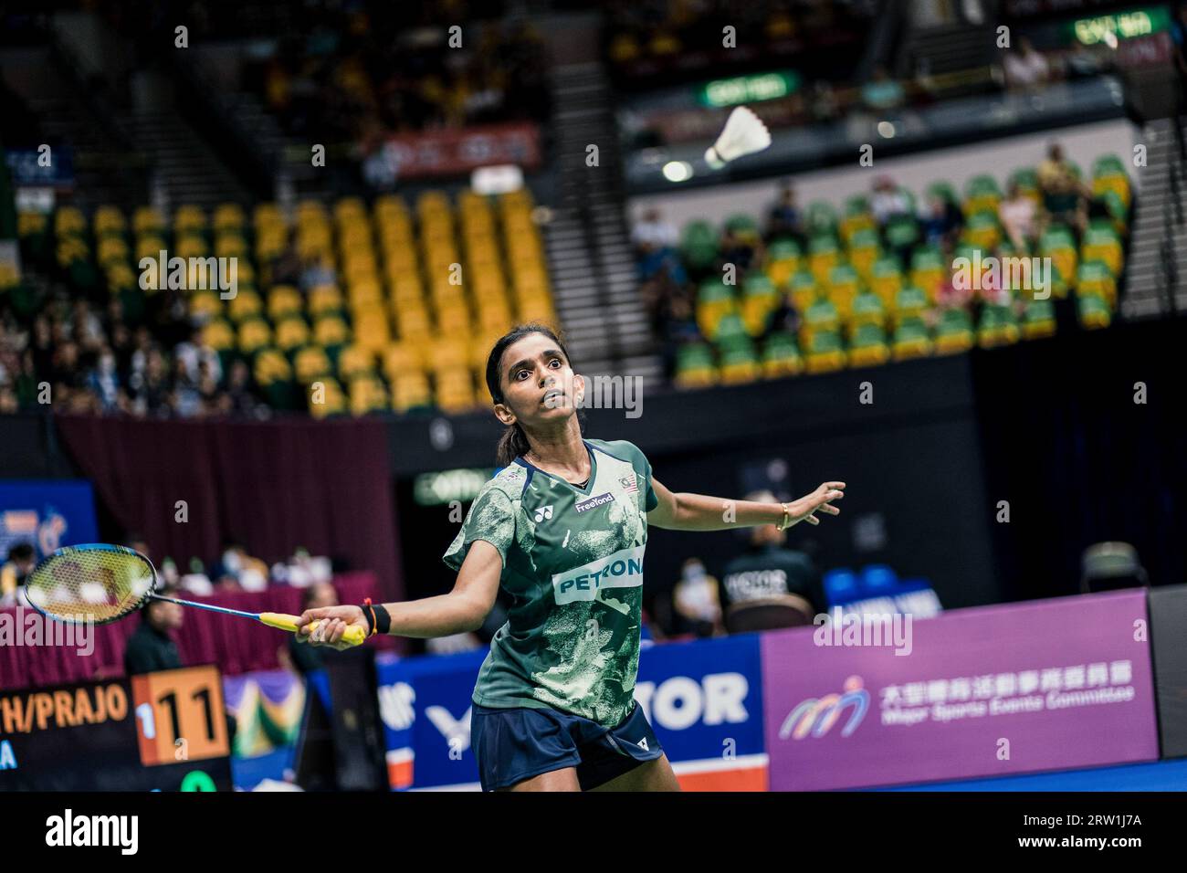 Hong Kong, China. 15th Sep, 2023. Pearly Tan, Thinaah Muralitharan of Malaysia play during the ...