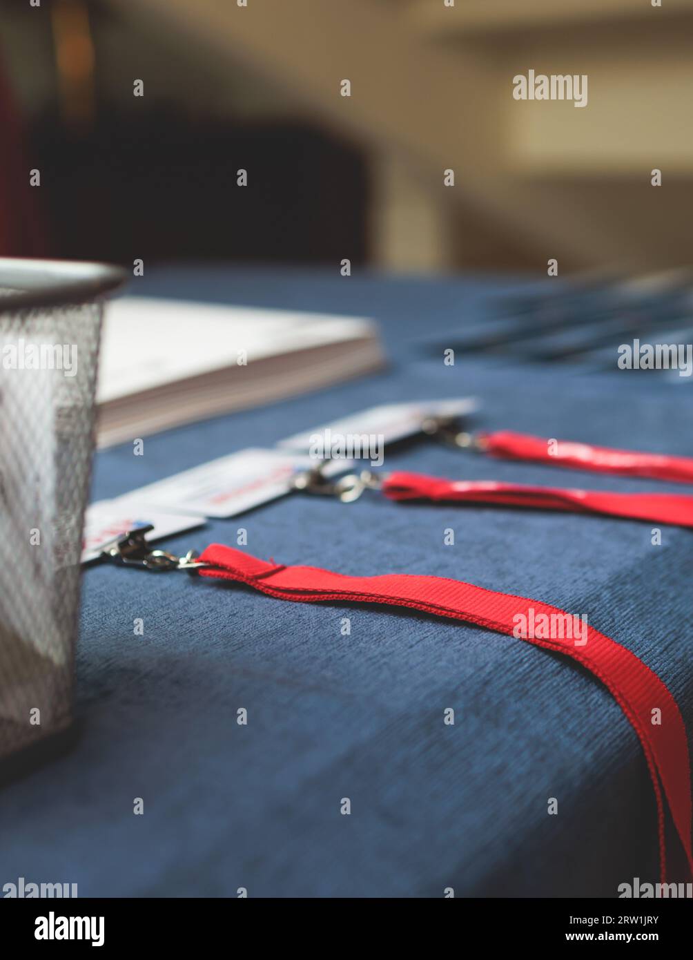 Process of checking in on a conference congress forum event ...