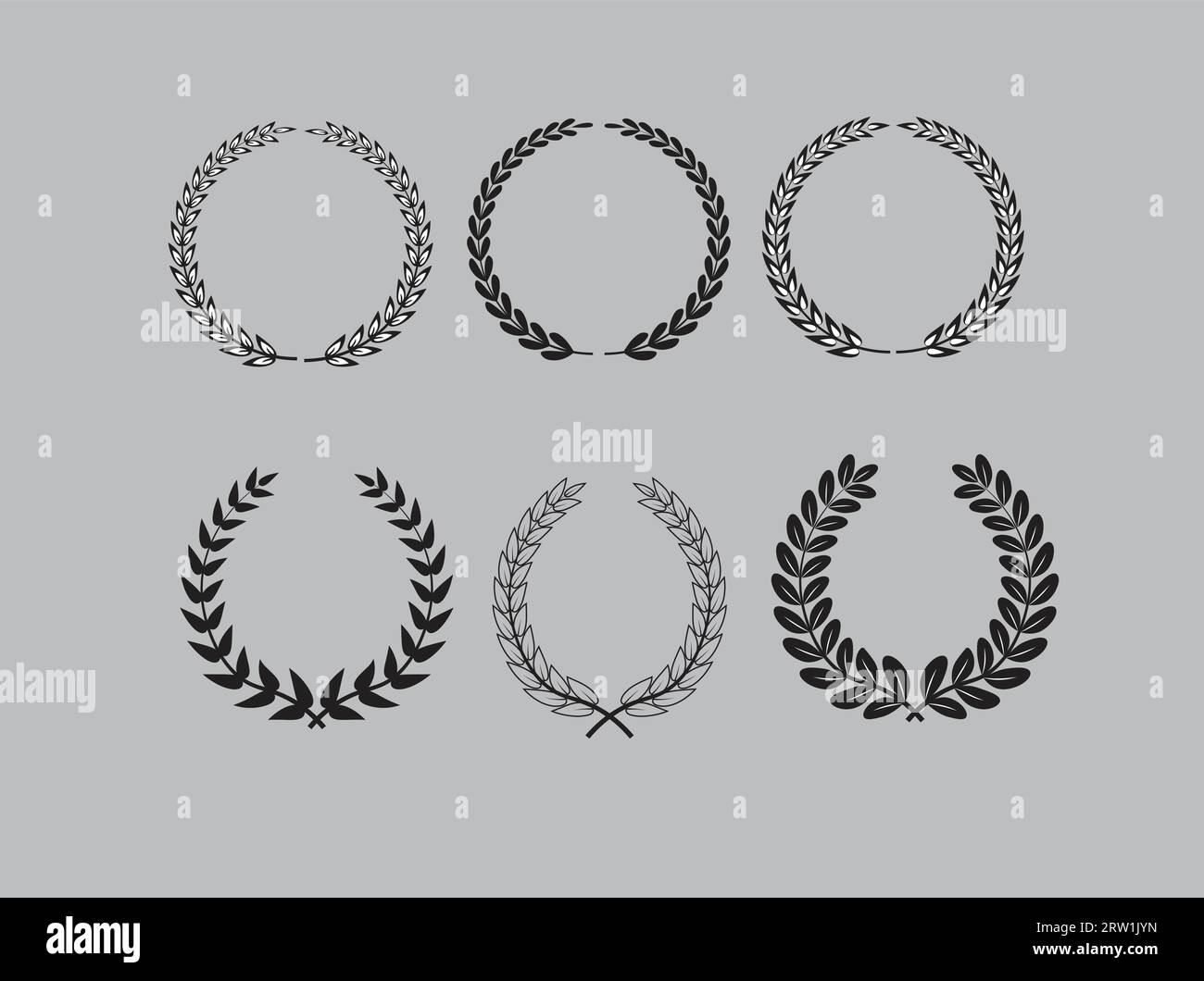 Laurel wreath design on Stock Vector Images - Alamy