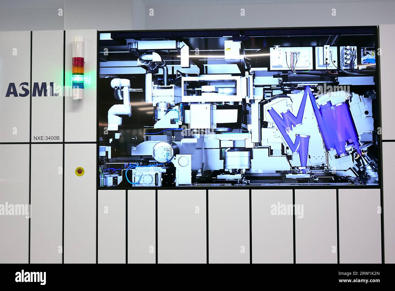 09.05.2023, Germany, Berlin, Berlin - In the Berlin branch of ASML, the inner workings of a ...