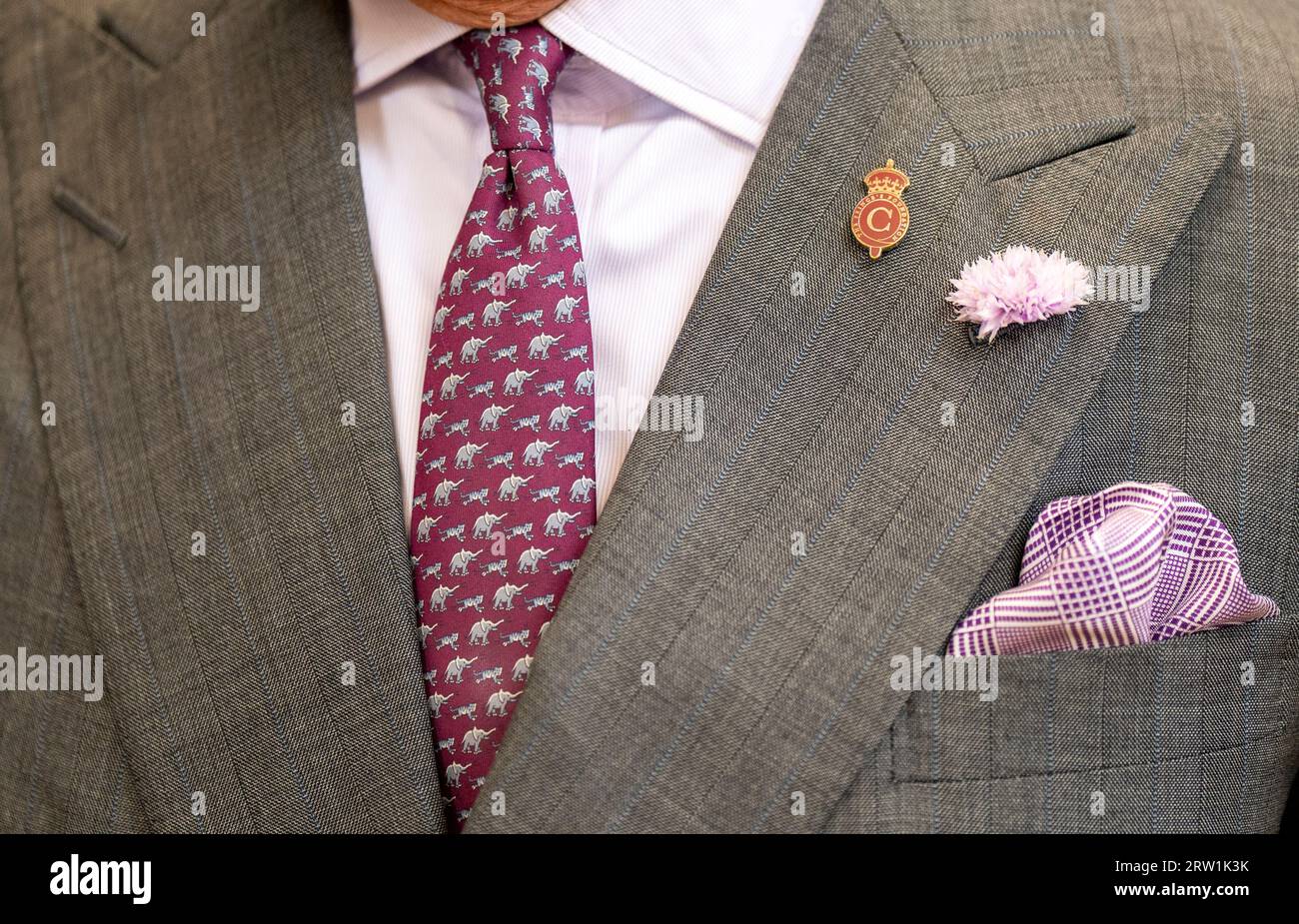 King Charles III during a visit to officially open the MacRobert ...