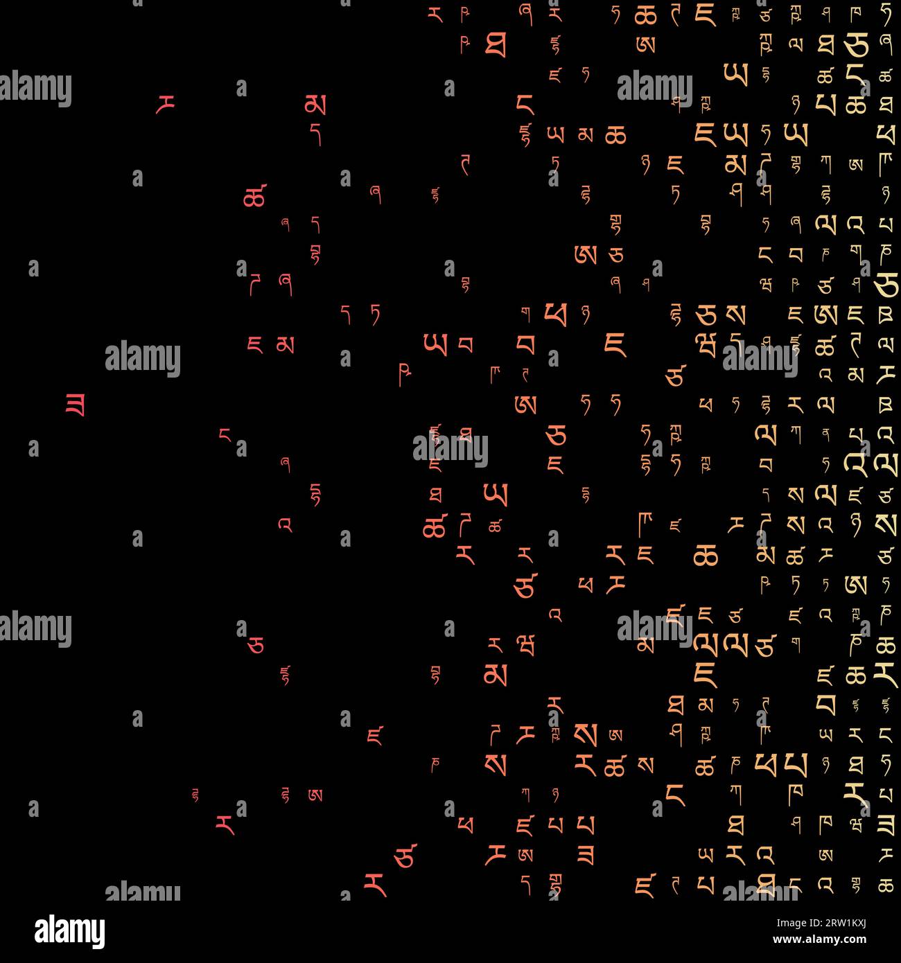 Appealing Matrix Background In Yellow Orange Colors Grid Of Random