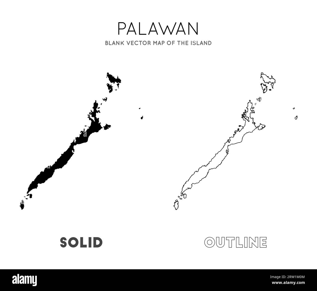 Palawan map. Blank vector map of the Island. Borders of Palawan for ... Palawan map. Blank vector map of the Island. Borders of Palawan for ...