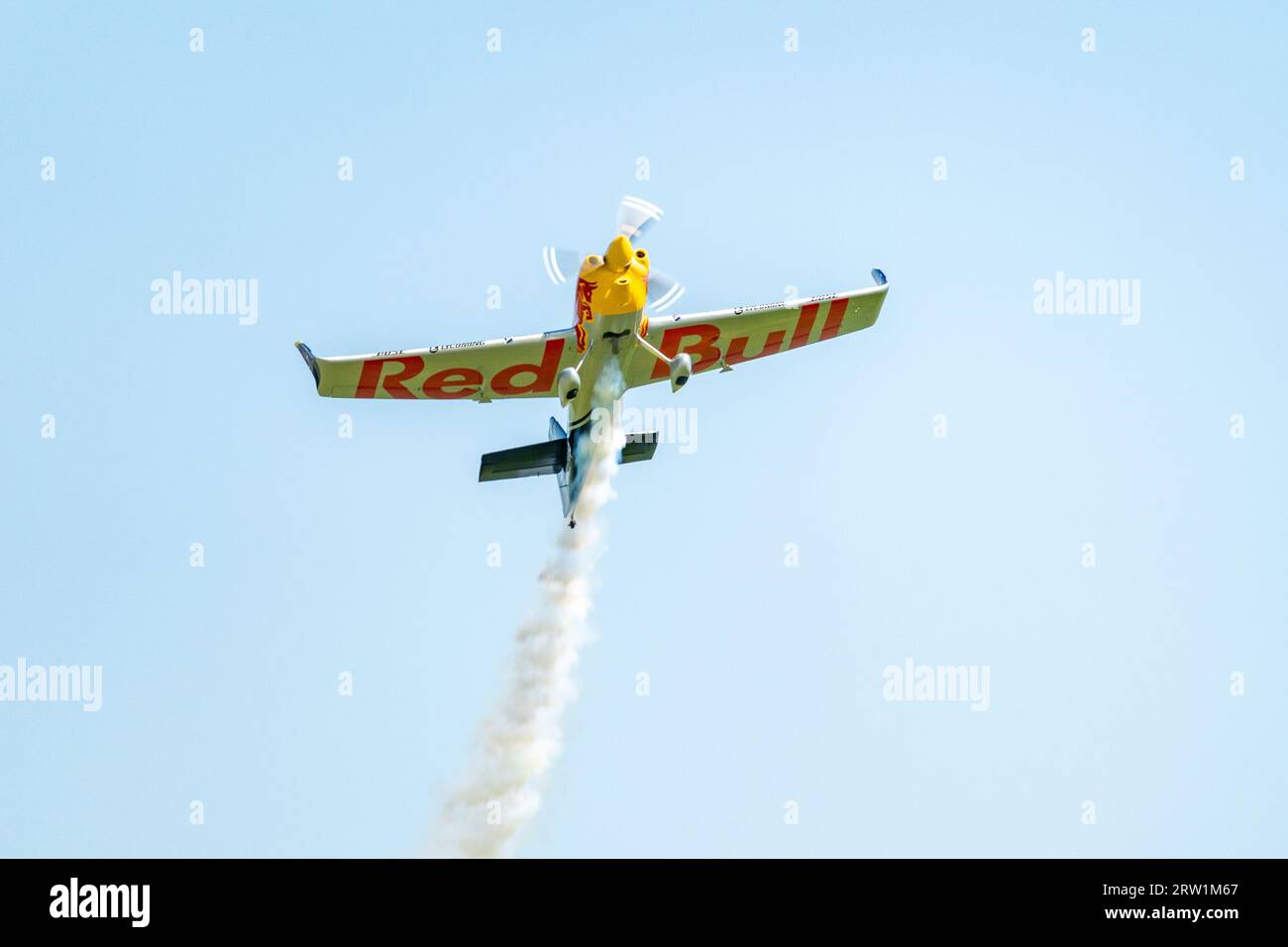 Sandown Park, Australia. 16 September, 2023. Red Bull aerobatics pilot ...