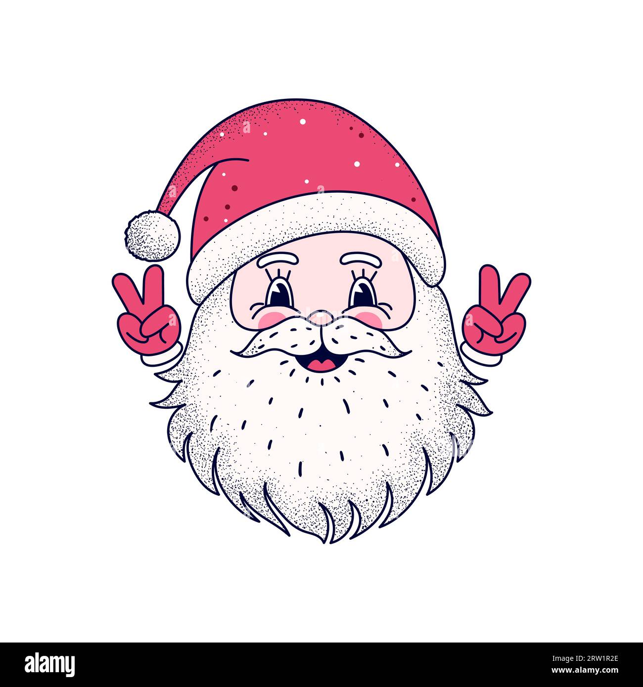 Happy Santa Claus Stock Vector Image & Art - Alamy