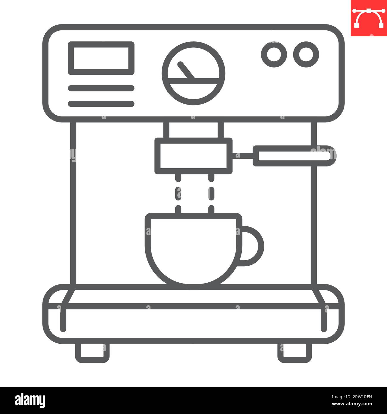 Espresso machine clipart Stock Vector Images - Alamy