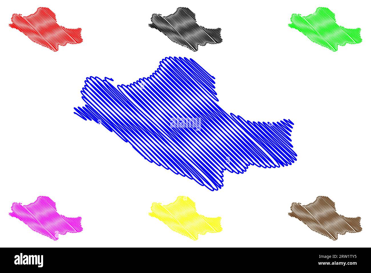 Lake Sheshnag (Republic of India) map vector illustration, scribble sketch map Stock Vector ...