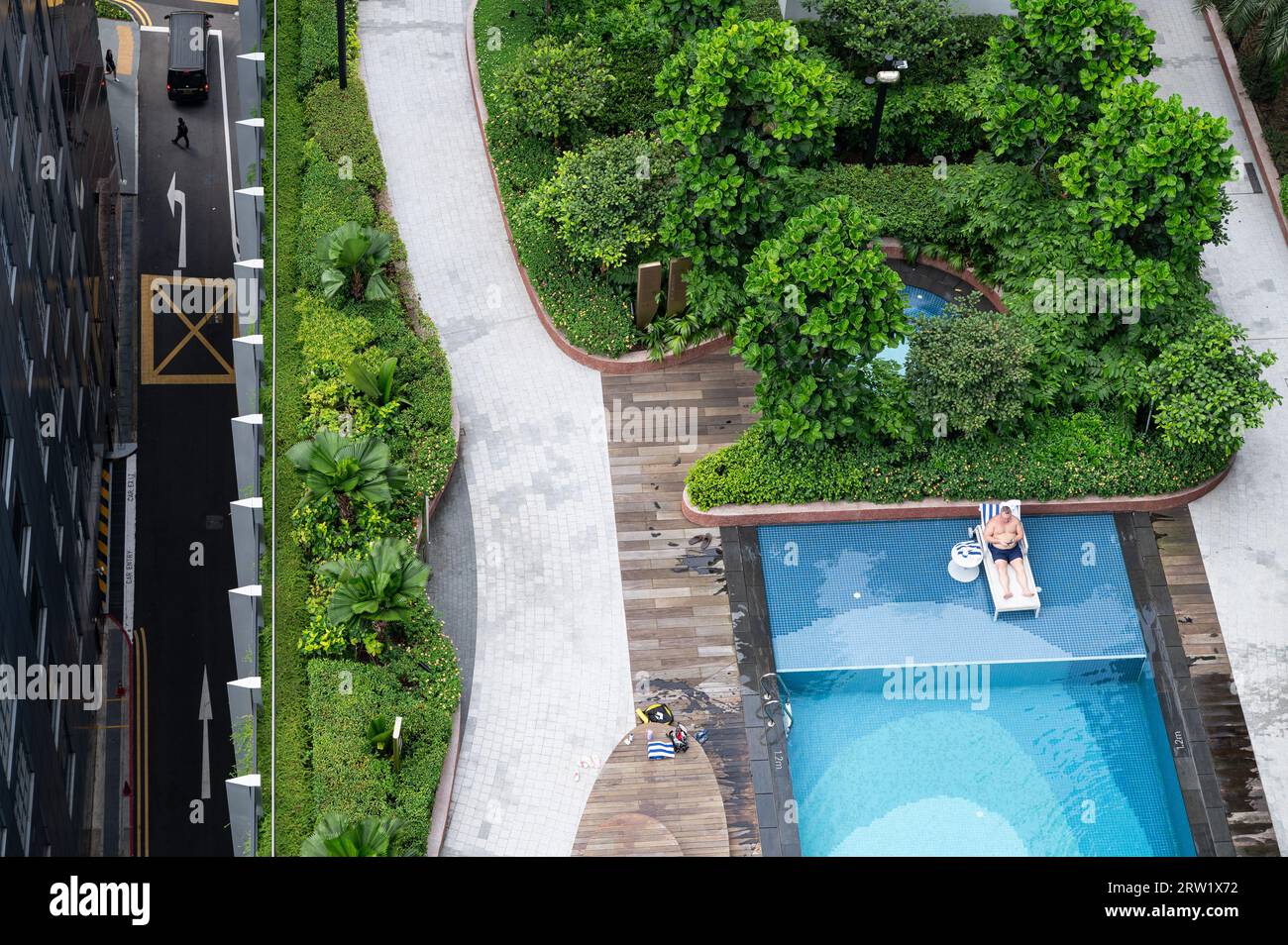 01.08.2023, Republic of Singapore, , Singapore - View from the Green ...