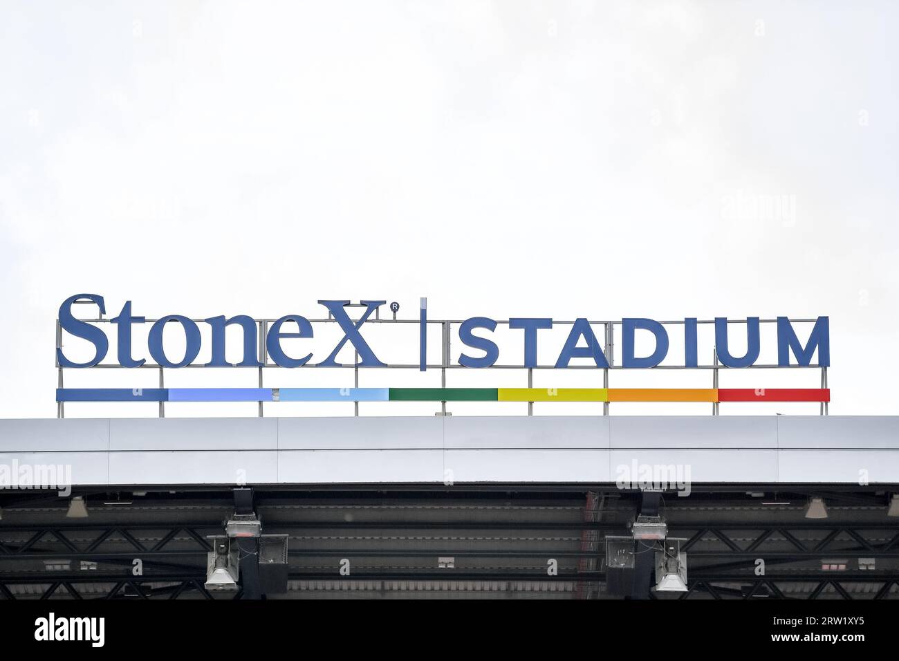The StoneX Stadium, ready for the Premiership Rugby Cup match between ...