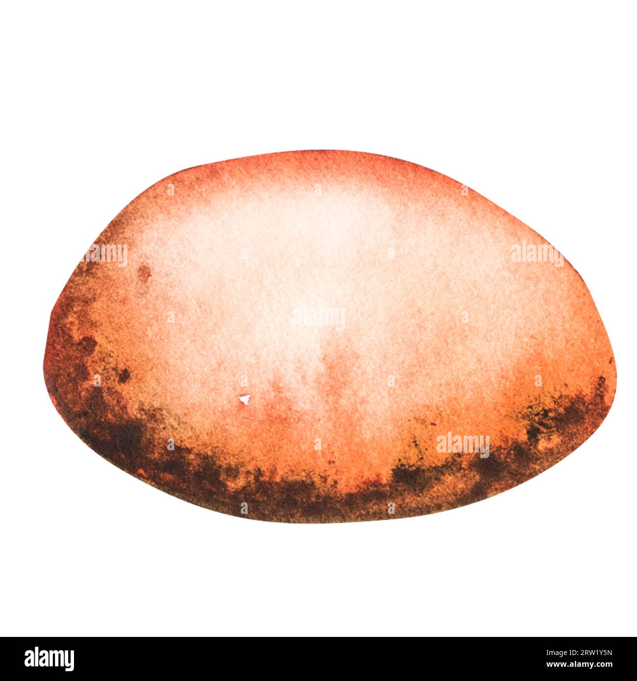 Watercolor illustration of hand drawn stone Stock Photo - Alamy