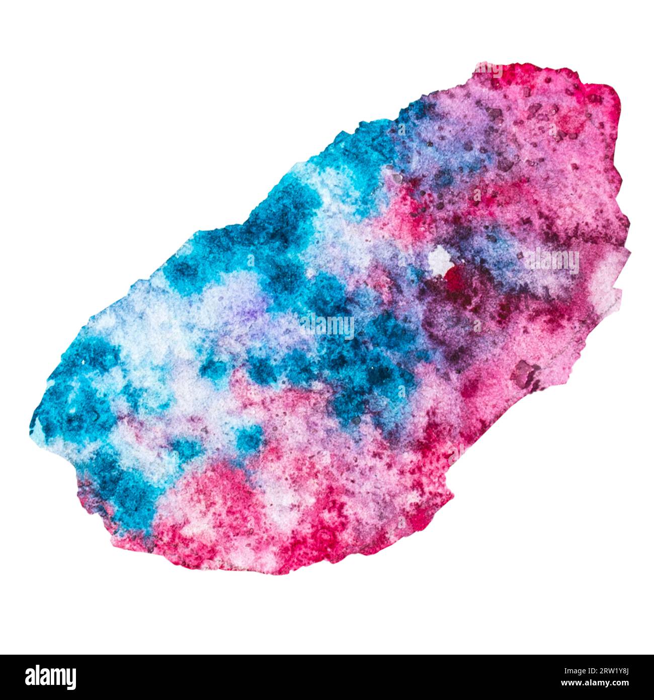 Watercolor illustration of magic crystals, hand drawing, esoterics ...