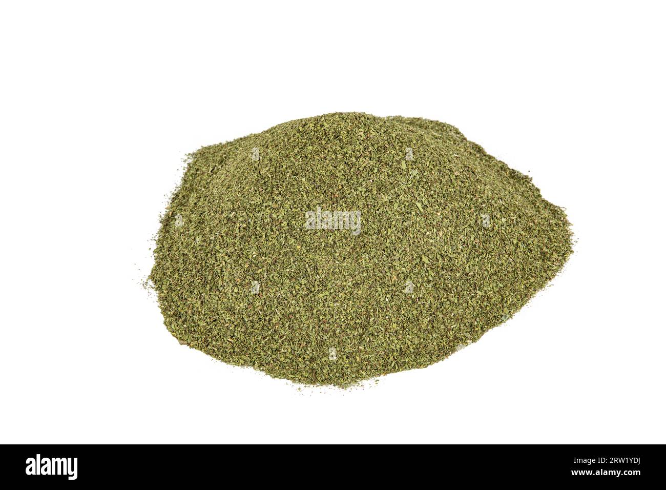 Natural dried mint herb (Mentha). Pile of Whole Dry (Dried) Mint Leaves ...