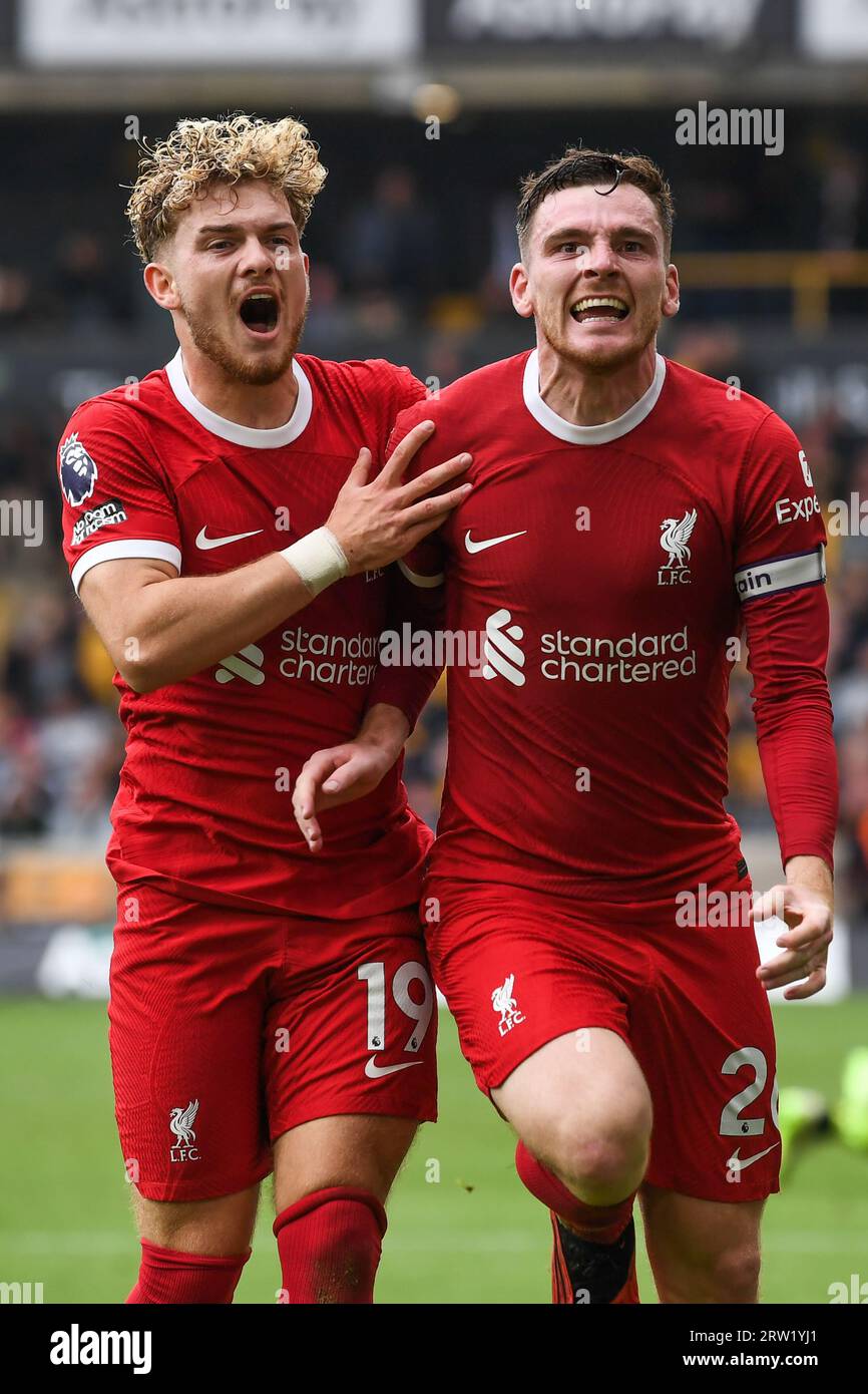Wolverhampton, UK. 16th Sep, 2023. Andrew Robertson #26 of Liverpool ...
