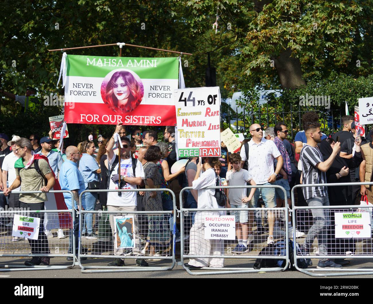 London 16th September 2023 Women Life Freedom Protesters Mark The