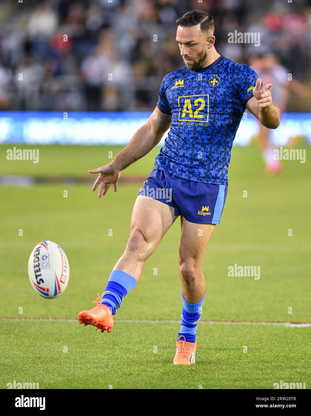 Leigh, England - 15th September 2023 Wakefield Trinity's Luke Gale ...