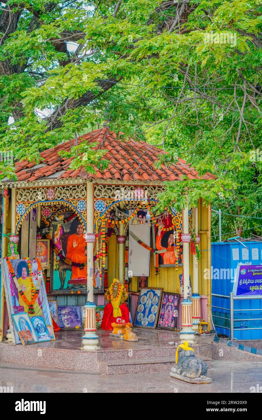 Puttaparthi, India - September 01.2023: Sai Baba Temple of Puttaparthi ...