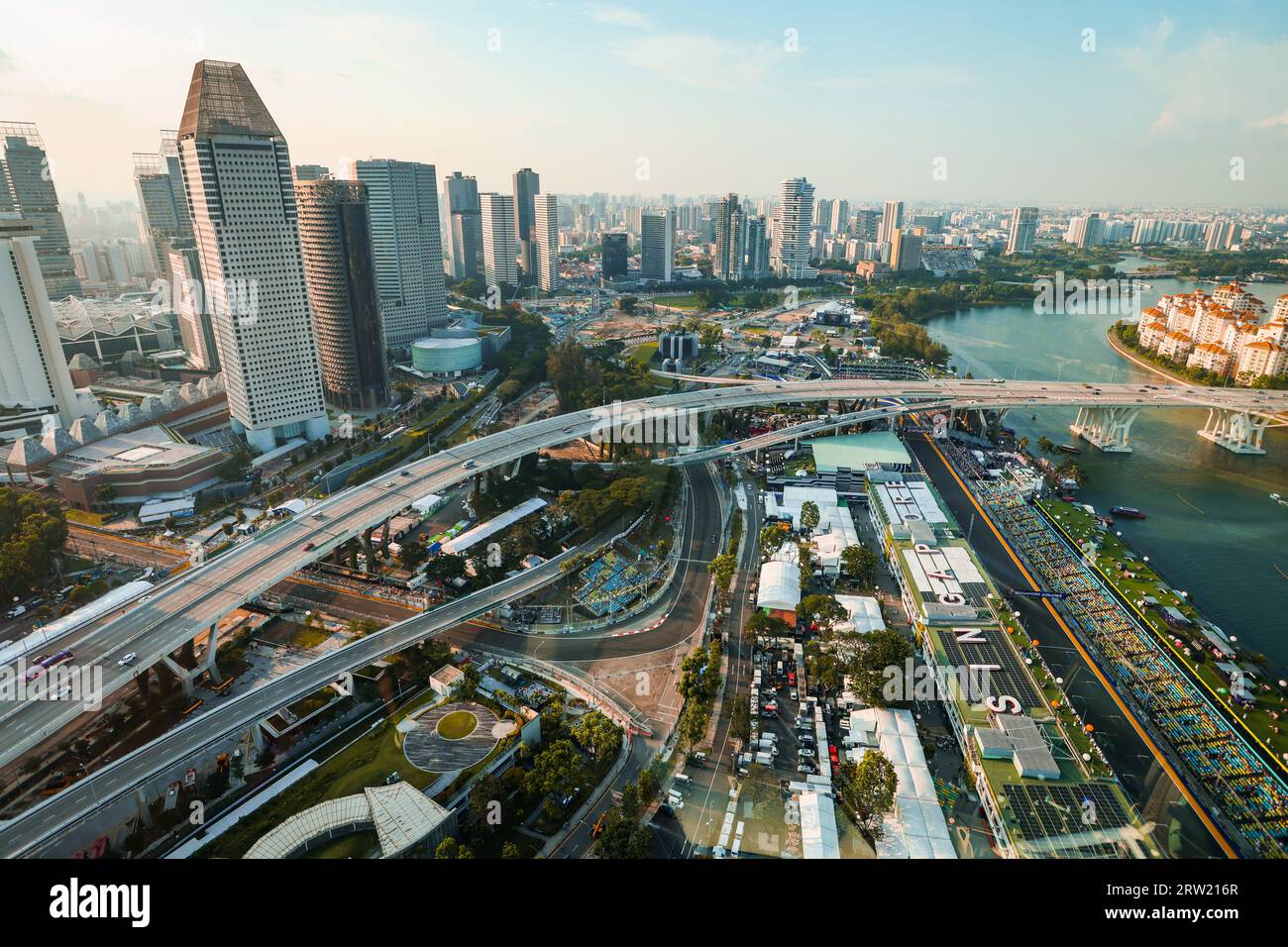 illustration, landscape, paysage, city skyline during the 2023 Formula ...