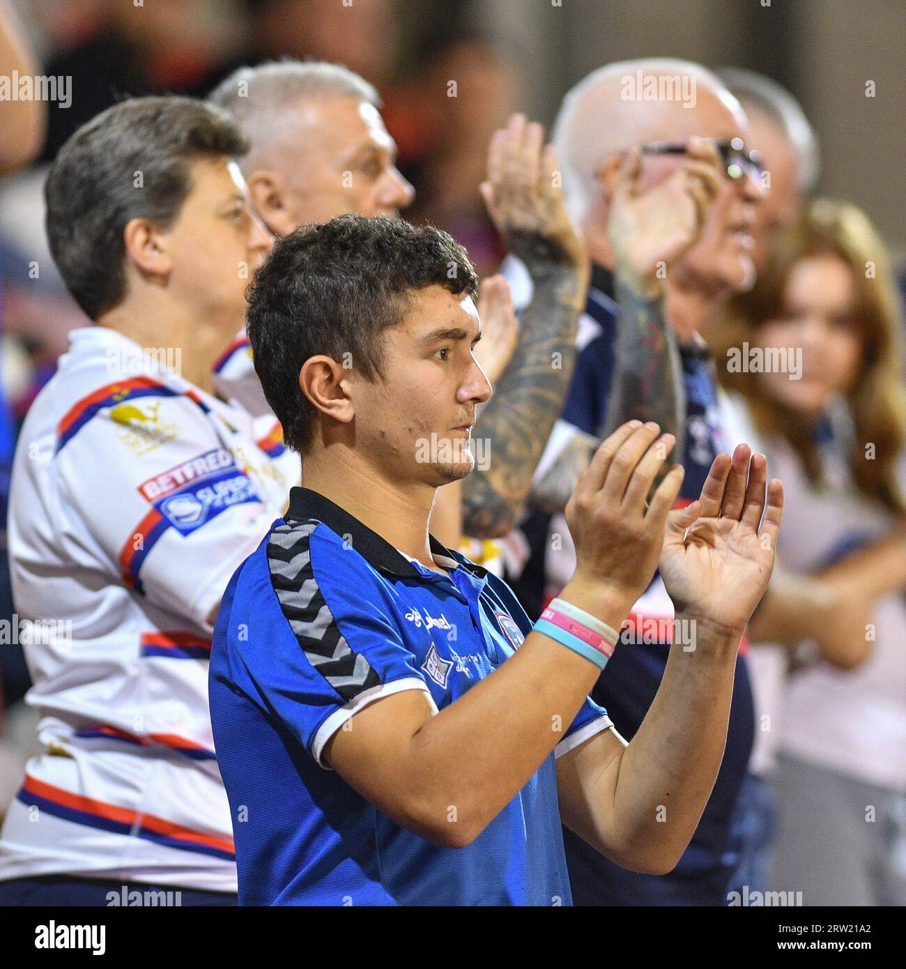 Leigh, England - 15th September 2023 Wakefield Trinity fans. Rugby ...