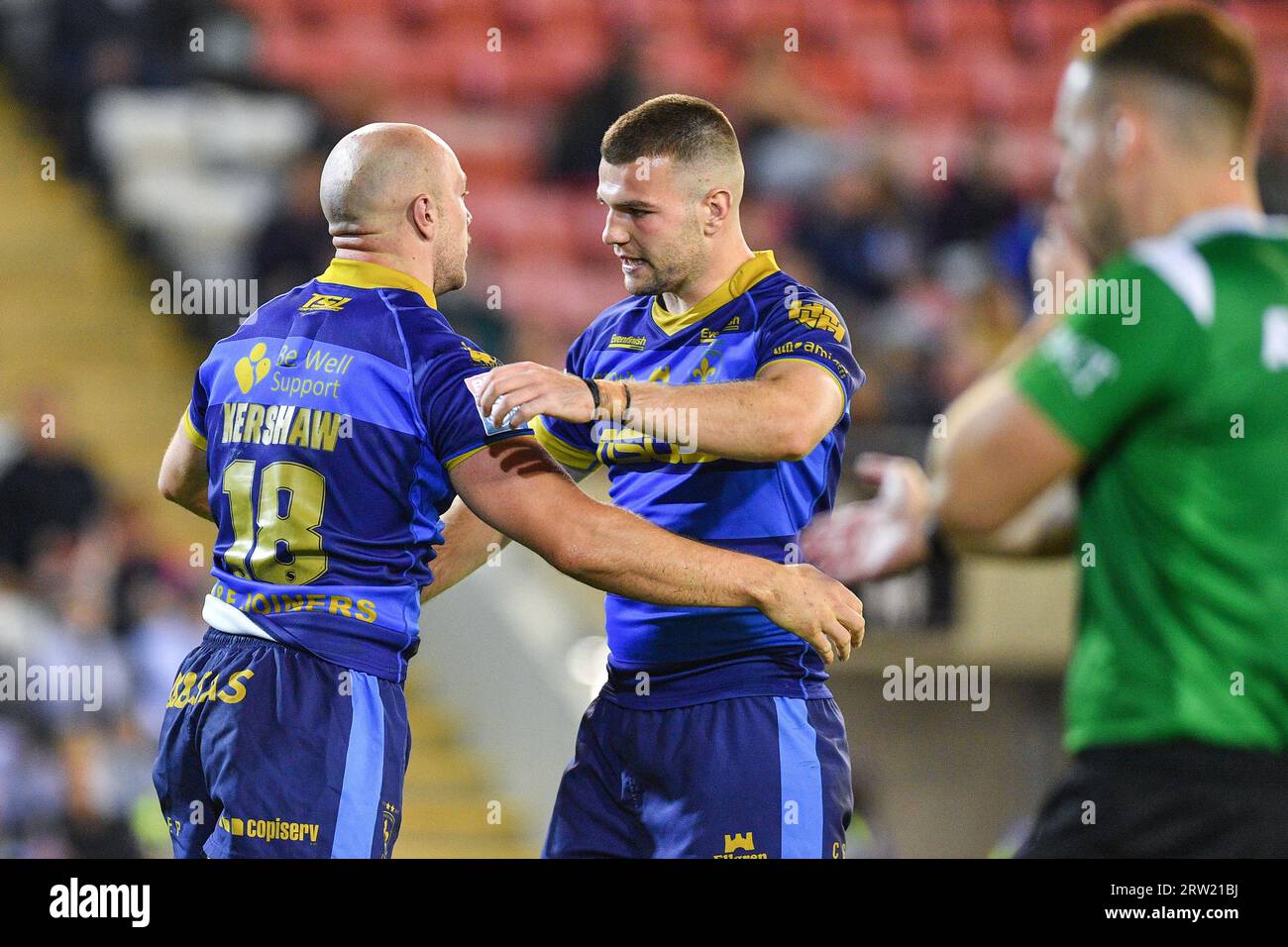 Leigh, England - 15th September 2023 Wakefield Trinity's Lee Kershaw ... Leigh, England - 15th September 2023 Wakefield Trinity's Lee Kershaw ...