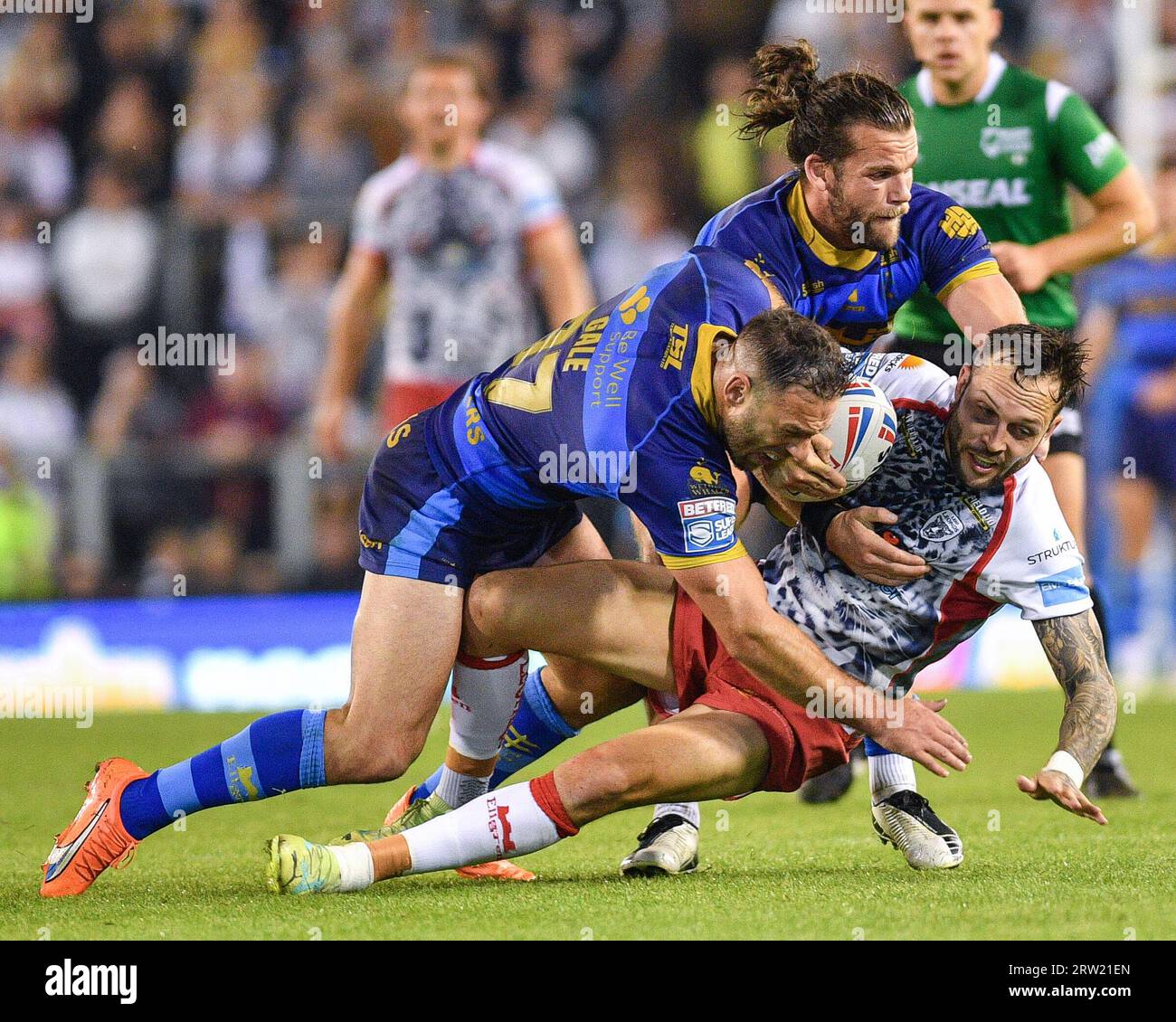 Leigh, England - 15th September 2023 Wakefield Trinity's Luke Gale ...