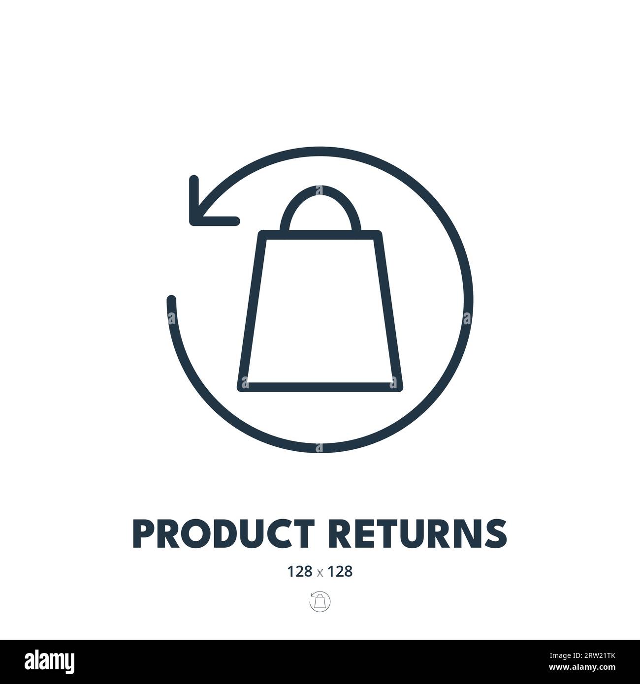 Product Returns Icon. Refund, Merchandise, Giveback. Editable Stroke ...