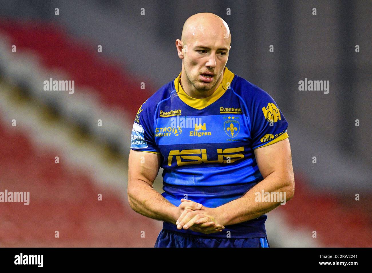 Leigh, England - 15th September 2023 Wakefield Trinity's Lee Kershaw ...