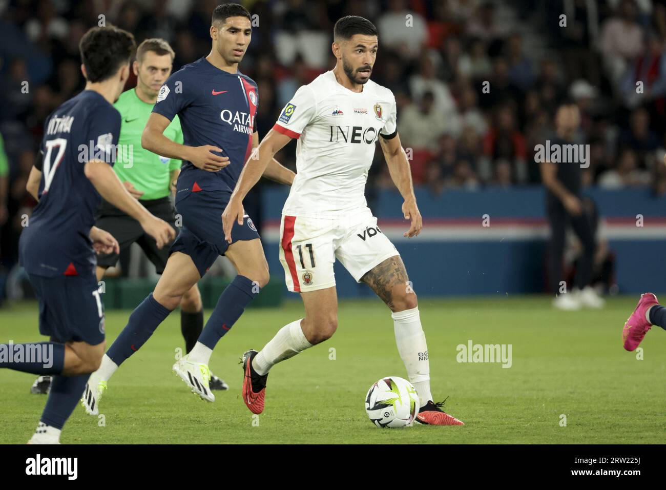 Paris, France. 15th Sep, 2023. Morgan Sanson of Nice during the French ...