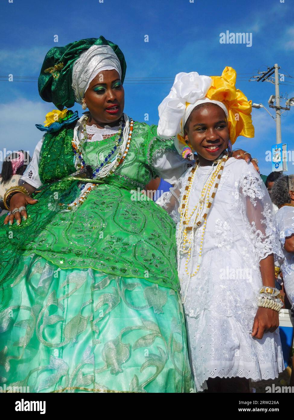 A Candomblé priest at a celebration in Salvador de Bahia Stock Photo ...