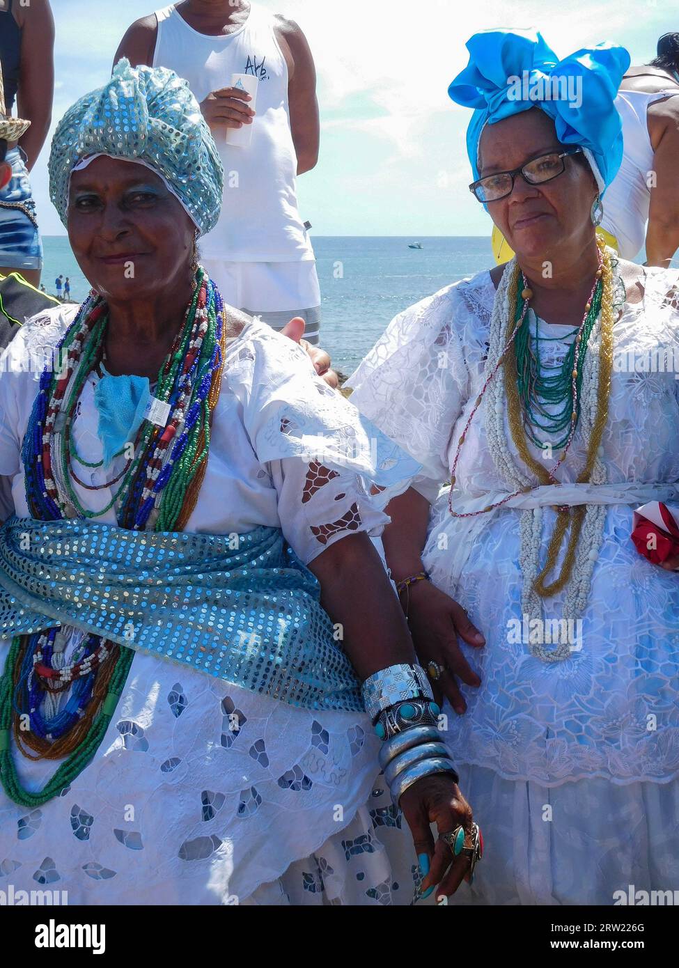 A Candomblé priest at a celebration in Salvador de Bahia Stock Photo ...