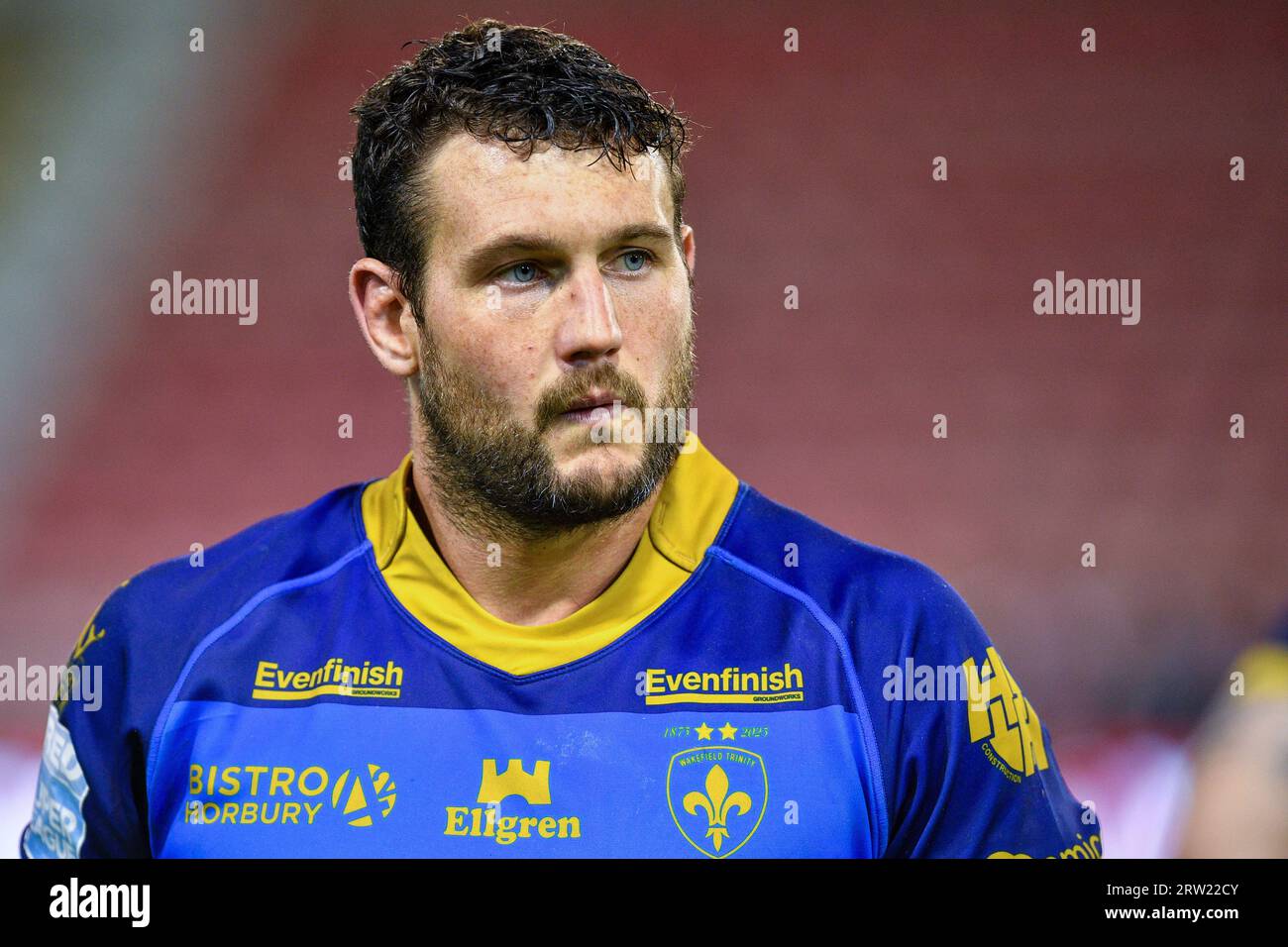 Leigh, England - 15th September 2023 Wakefield Trinity's Jay Pitts ...